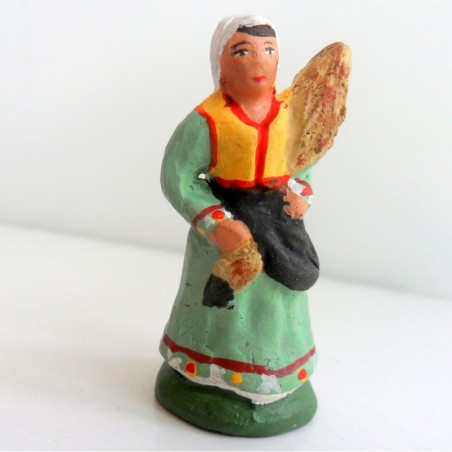 Santon Fileuse 4 / 5 cm - Santons Saurel